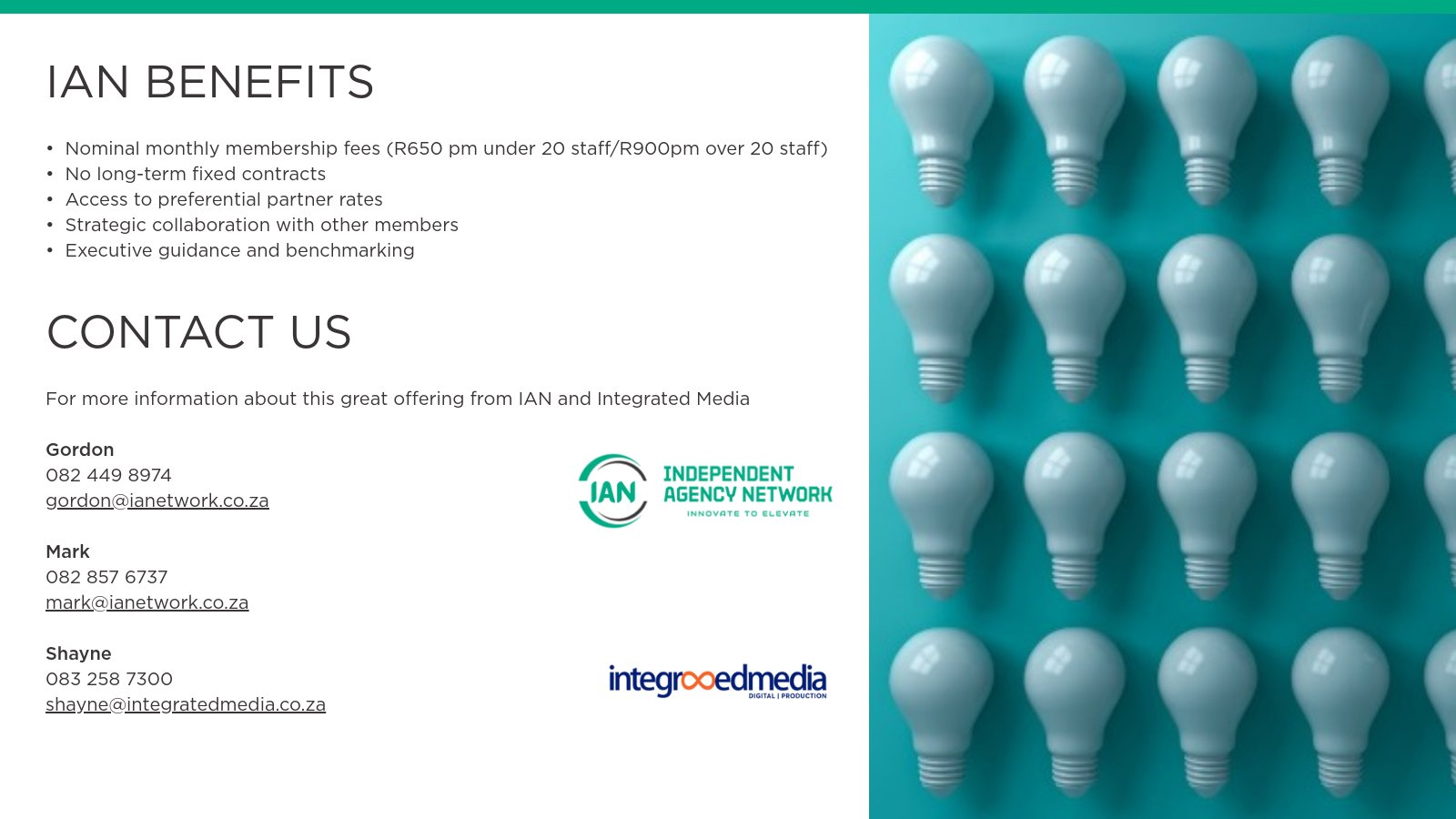IAN Benefits - IANetwork