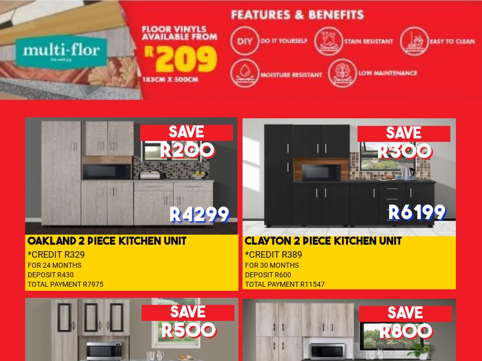 Save More: Kitchen Units - Russles Full Catalogue